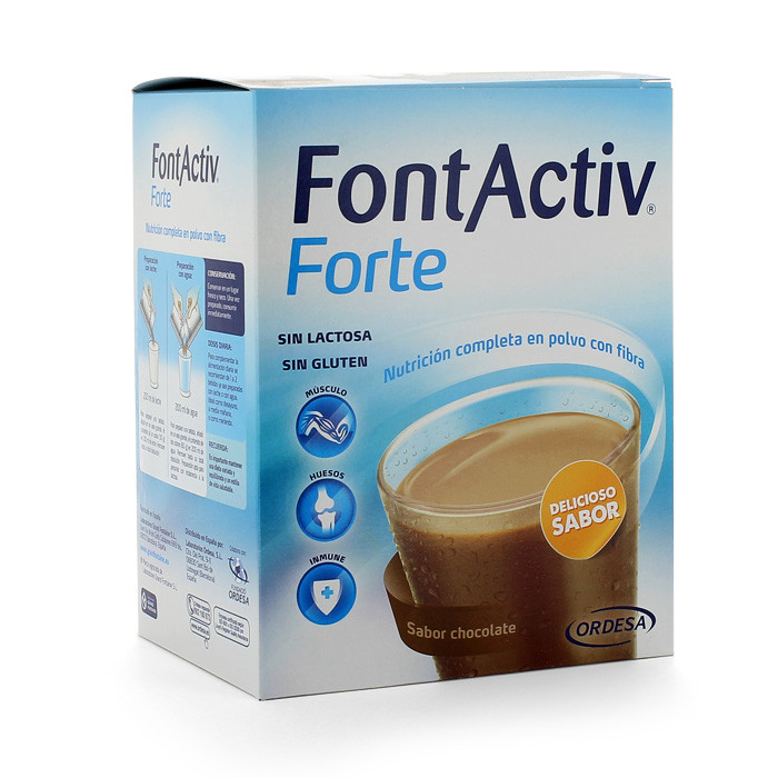 Fontactiv Forte 30 G 14 Sobres Chocolate - Comprar ahora.