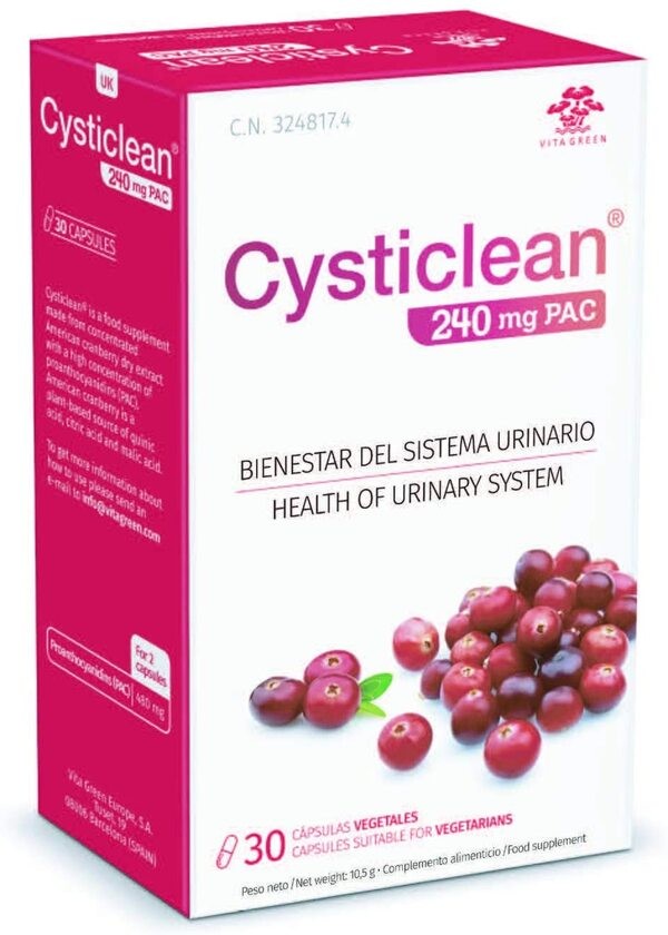 Cysticlean 500 Mg 30 Capsulas - Comprar ahora.