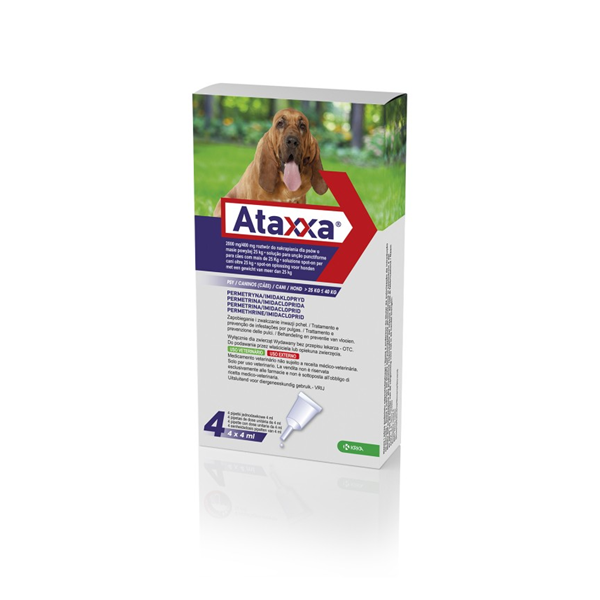 Ataxxa Sol Pip 2000/400mg Cao 25-40kg X4 Permetrina - Vet